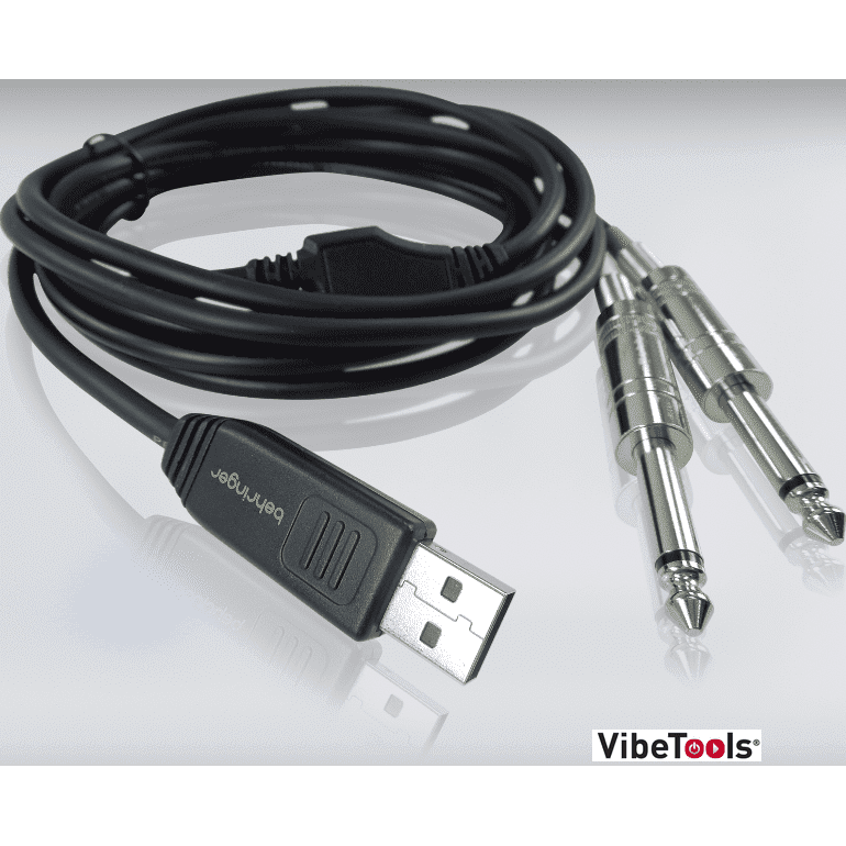 Behringer LINE 2 USB Stereo 1-4" Line In to USB Interface Cable ...