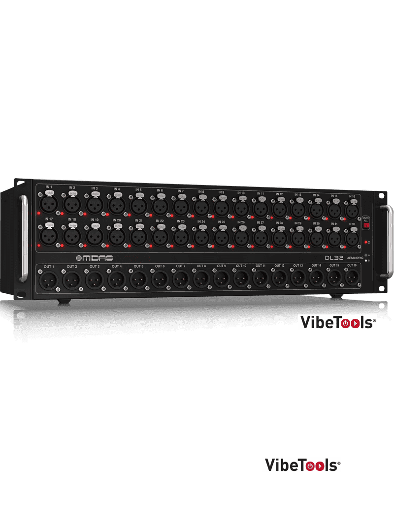 Midas DL32 - Stage Box with 32 Midas Mic Preamps - Vibetoolsng.com