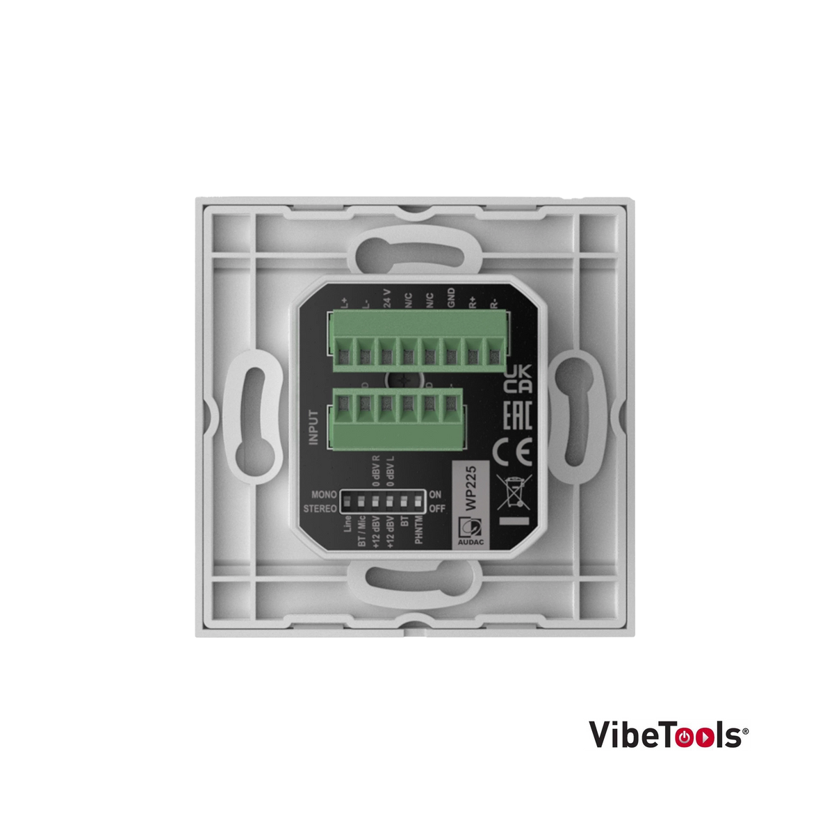 Audac WP225 Universal wall panel - Microphone, line & Bluetooth Receiv ...